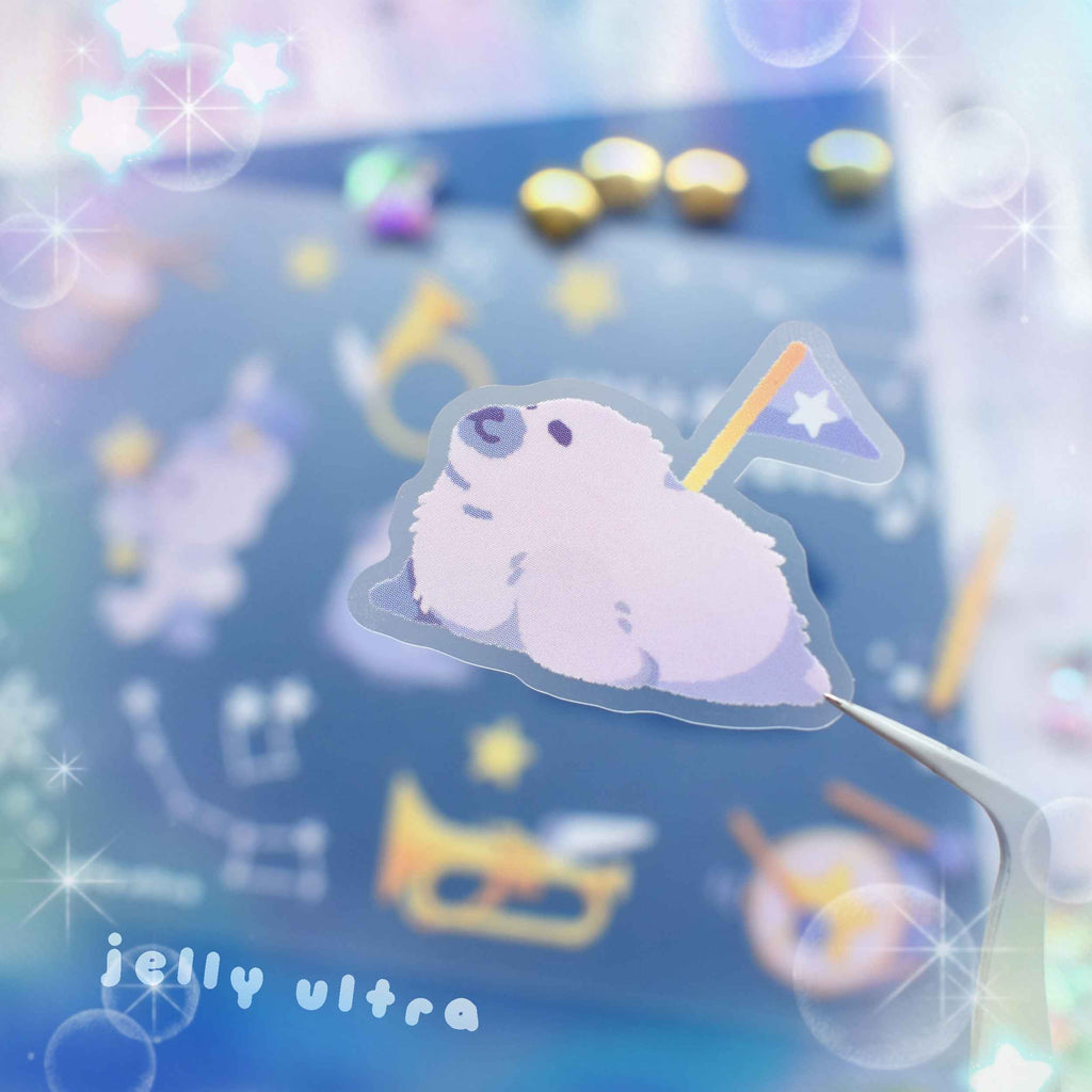 Ursa Majorette - Clear Matte Sticker Sheet – Jelly Ultra