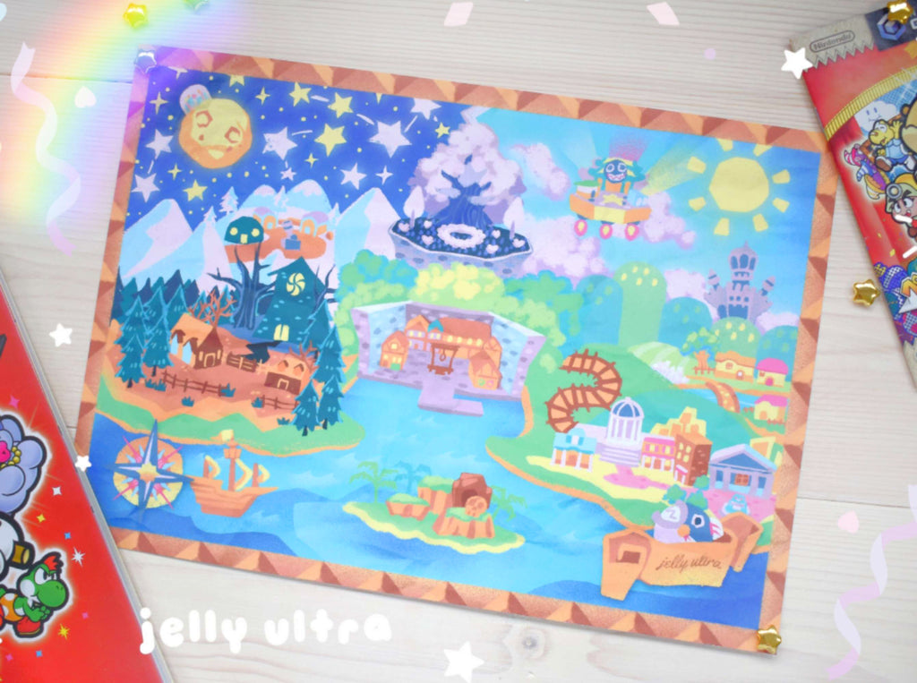Magical Map Print - 8x11 inches – Jelly Ultra