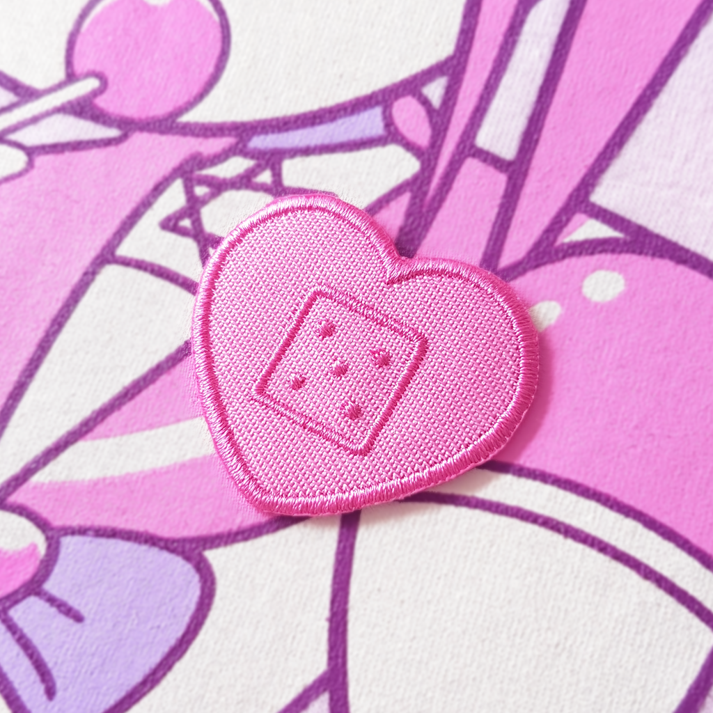 Pink Heart Bandage Patch (iron-on) – Jelly Ultra